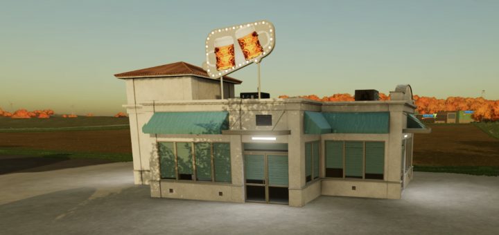 Budynek Enzo Pizzeria v1.0.0 - Farming Simulator 22 Mod / FS22 Mody