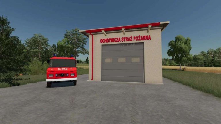Remiza strażacka v1.0.0.0 - Farming Simulator 25 Mody / FS22 Mody