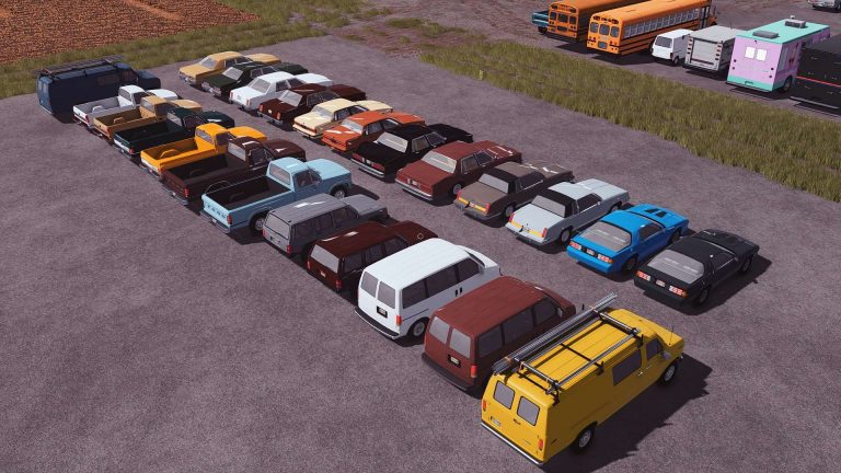 80's US Placeable Vehicles V1.0.0.0 - Farming Simulator 25 Mody / FS22 Mody