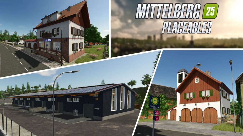 Mittelberg Placeables V1.1.0.0 - Farming Simulator 25 Mody / FS22 Mody
