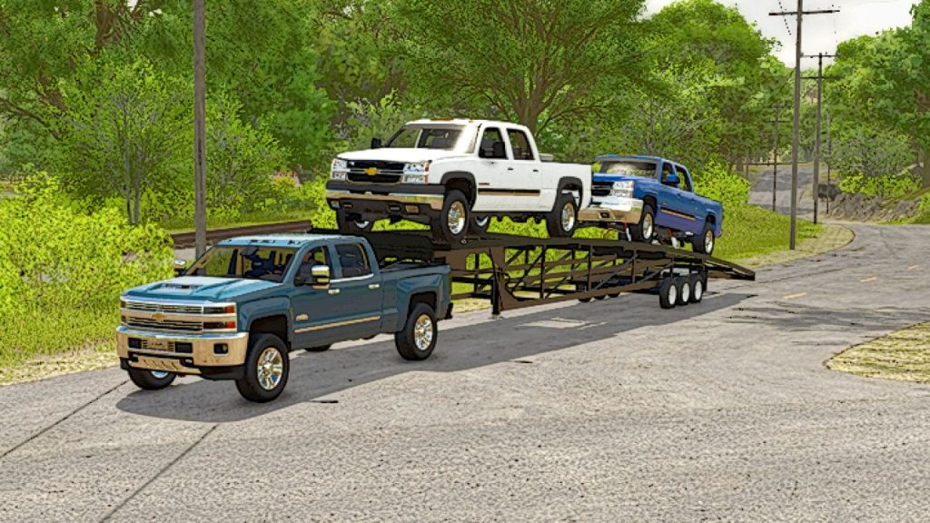 Custom Wedge Car Hauler V1.0.0.0 - Farming Simulator 25 Mody / FS22 Mody