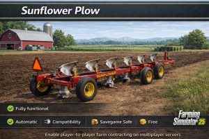 Pług słonecznikowy v1.0.0.0 - Farming Simulator 25 Mody / FS22 Mody