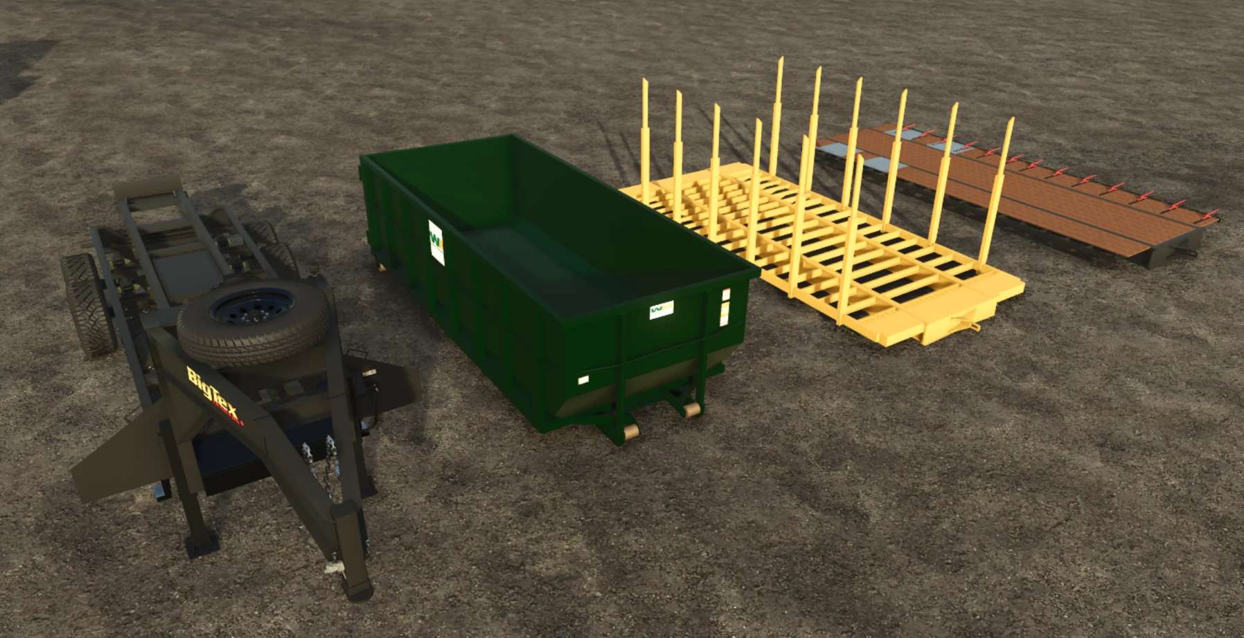 Przyczepa Big Tex Roll-off v1.0.0.0 - Farming Simulator 25 Mody / FS22 Mody