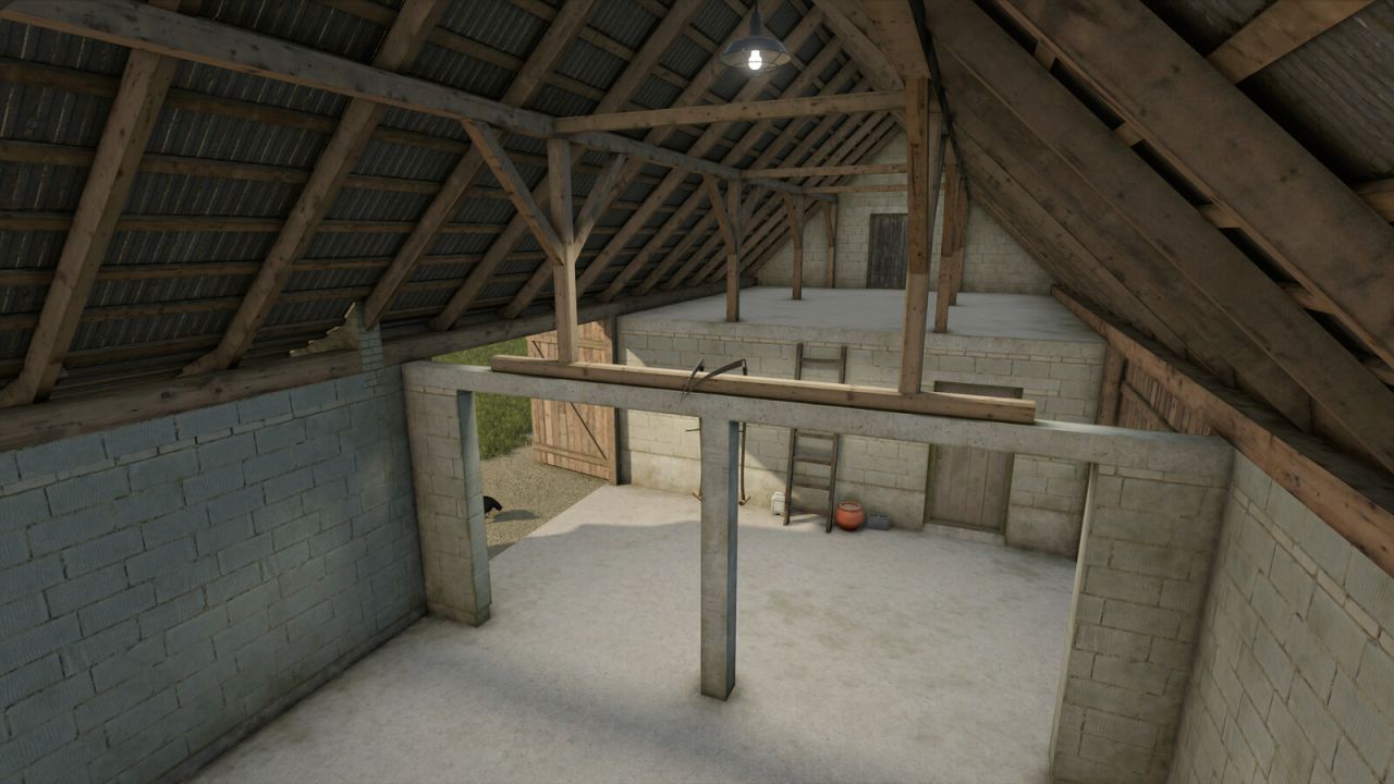 Stodoła z kurnikiem V1.0.0.0 - Farming Simulator 25 Mody / FS22 Mody